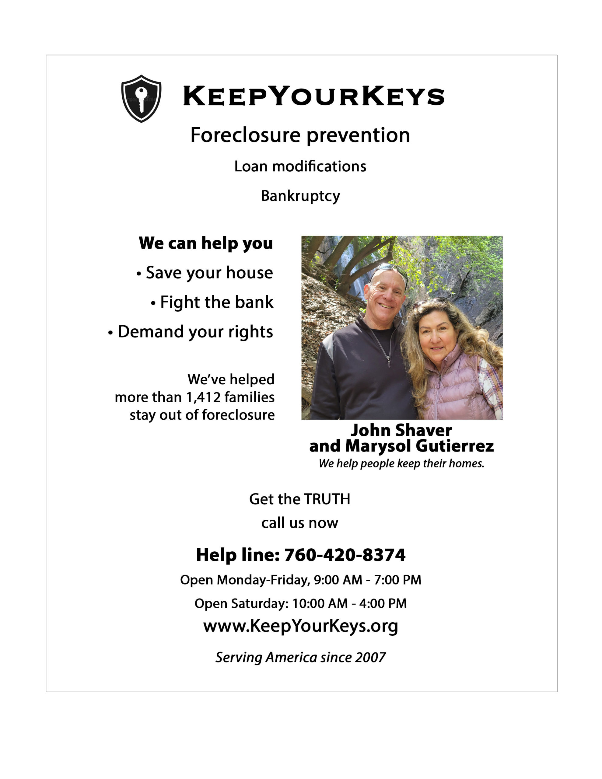 I made a flyer for an outfit called Keep Your Keys. - Colin Campbell ...
